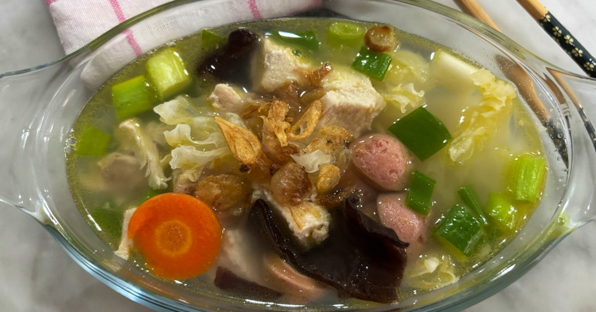 Resep Sup Ayam Jamur (Sop Kimlo) oleh Ummushafiya - Cookpad