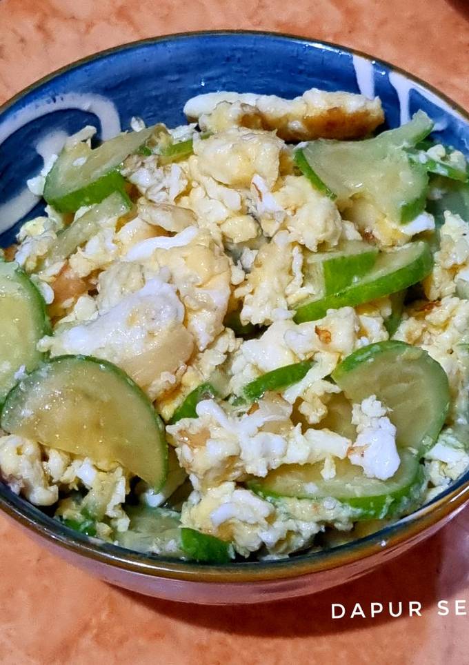 Resep Tumis timun telur Khas Bangka oleh Dapur Sesma - Cookpad
