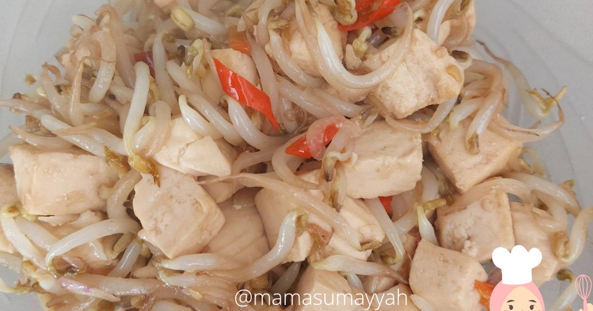 Resep 61. Tumis Tauge Tahu Rumahan oleh christiane agustin - Cookpad