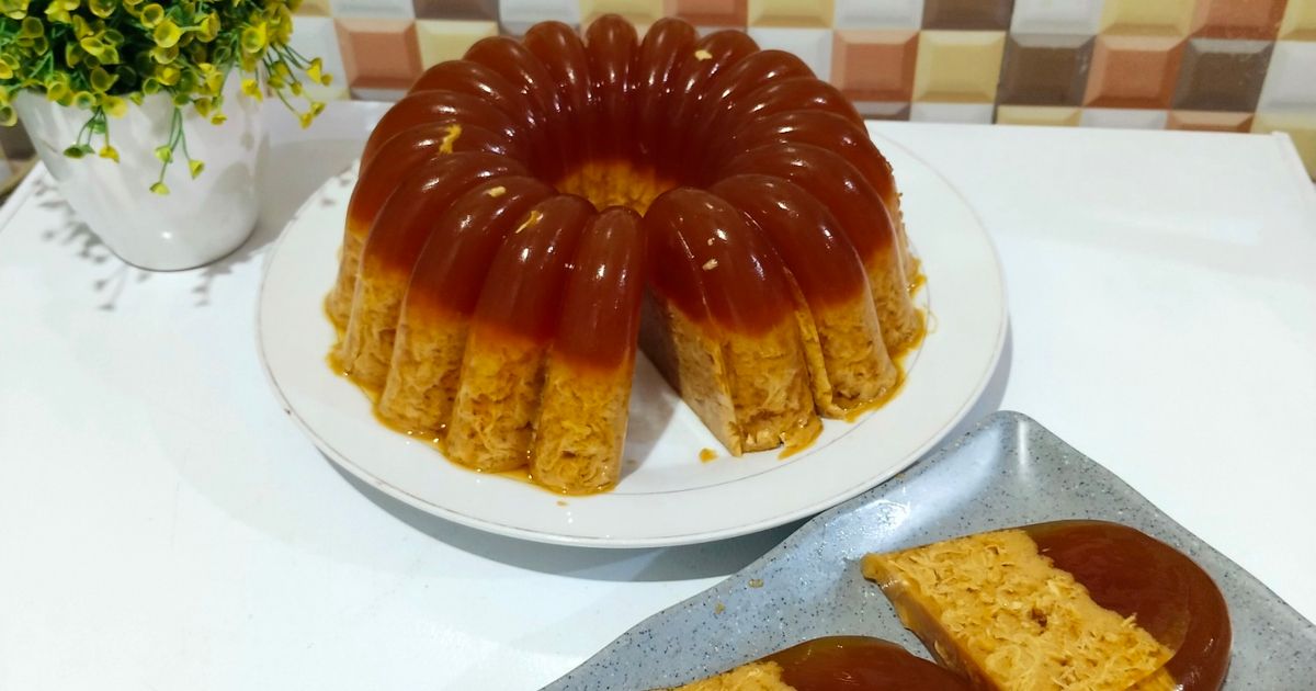 Resep puding gula merah santan kara rumahan enak dan mudah - Cookpad