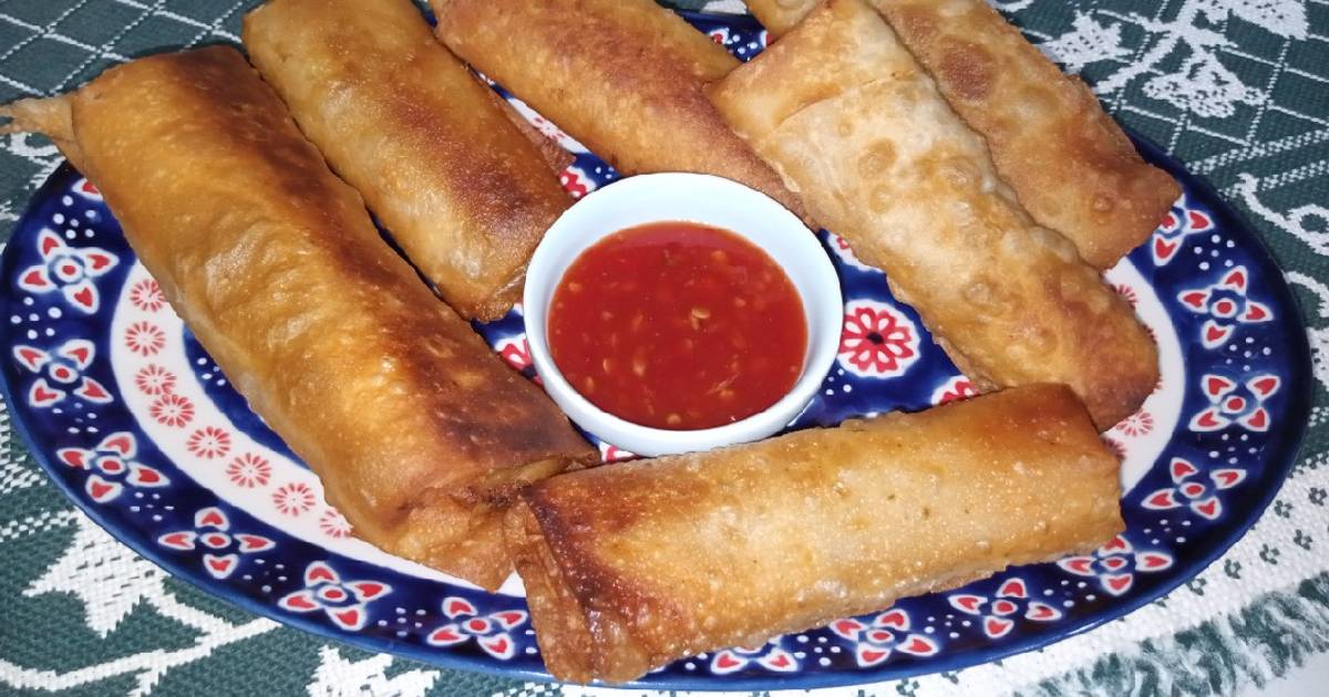 Chinese Curry Potato Spring Rolls Recipe by Surhaan Tahir Wafai - Cookpad