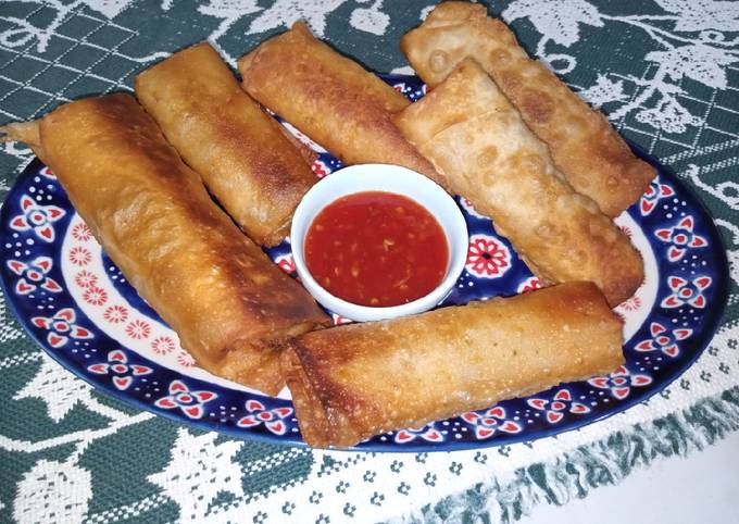 Chinese Curry Potato Spring Rolls Recipe by Surhaan Tahir Wafai - Cookpad