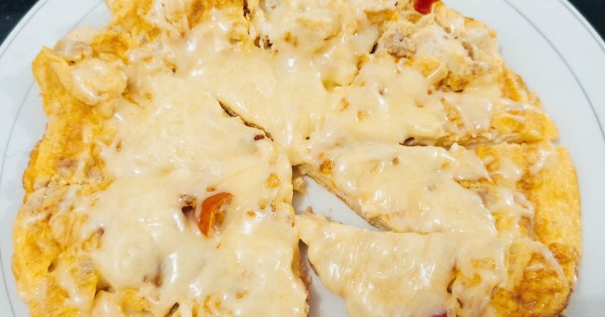 Resep 487. Omellete Pizza Telur Tahu oleh Vifya_kitchen - Cookpad