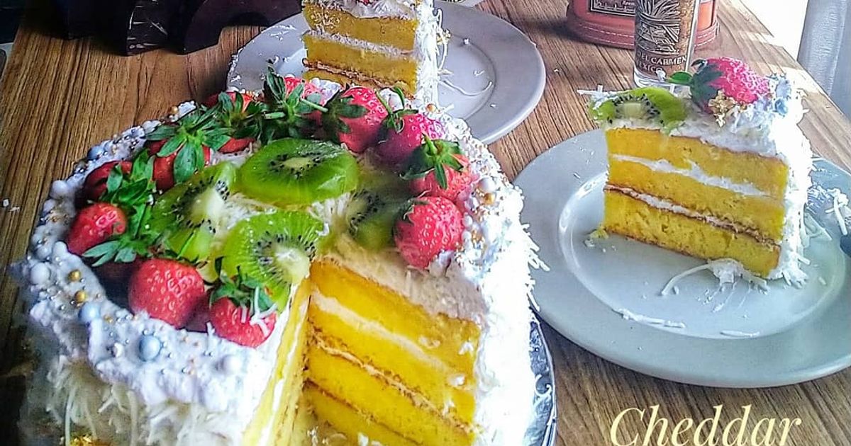 Resep Cheese Cheddar Cake oleh Ninik Kitchen - Cookpad