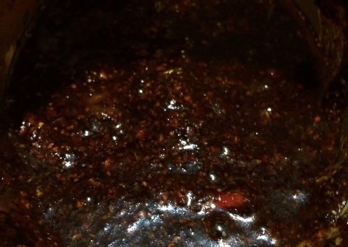 Chile en aceite Receta de karigi- Cookpad