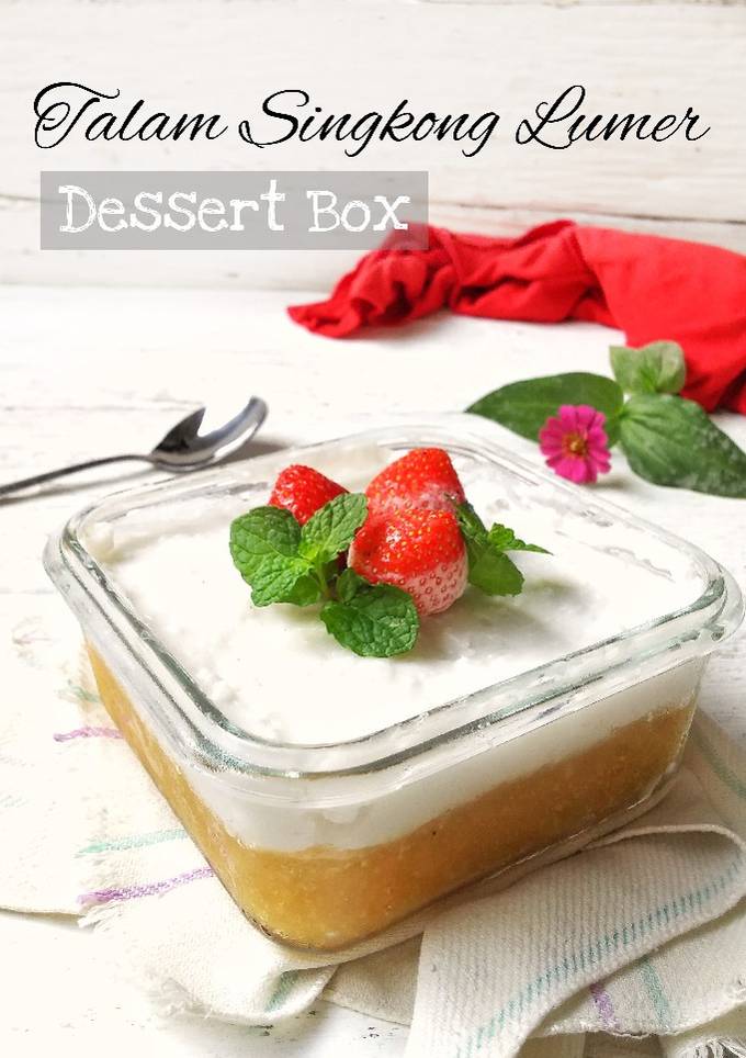 Resep Talam Singkong Lumer Dessert Box oleh tanti.muji - Cookpad