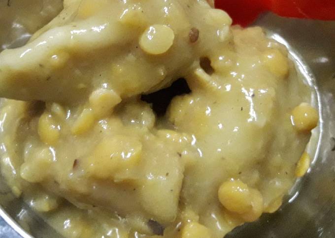 Coconut dal pithe in bengali style Recipe by Debika Das - Cookpad