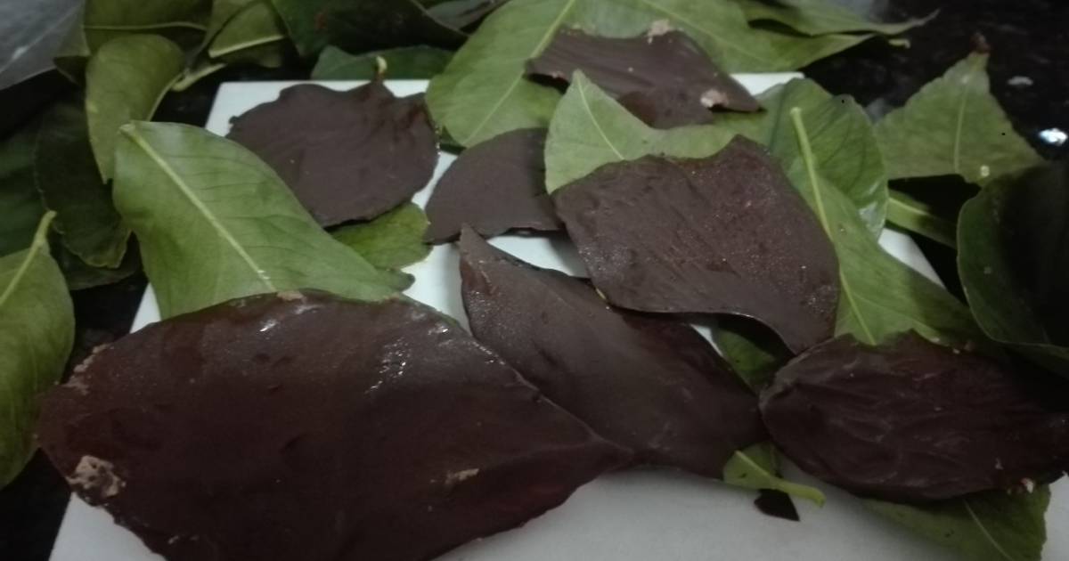 Hojas de chocolate Receta de Espe-cial Juárez Moreno- Cookpad