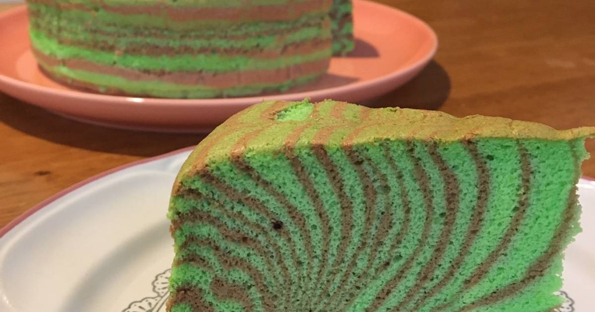 Resep Zebra Sponge Cake oleh Stella Maria - Cookpad