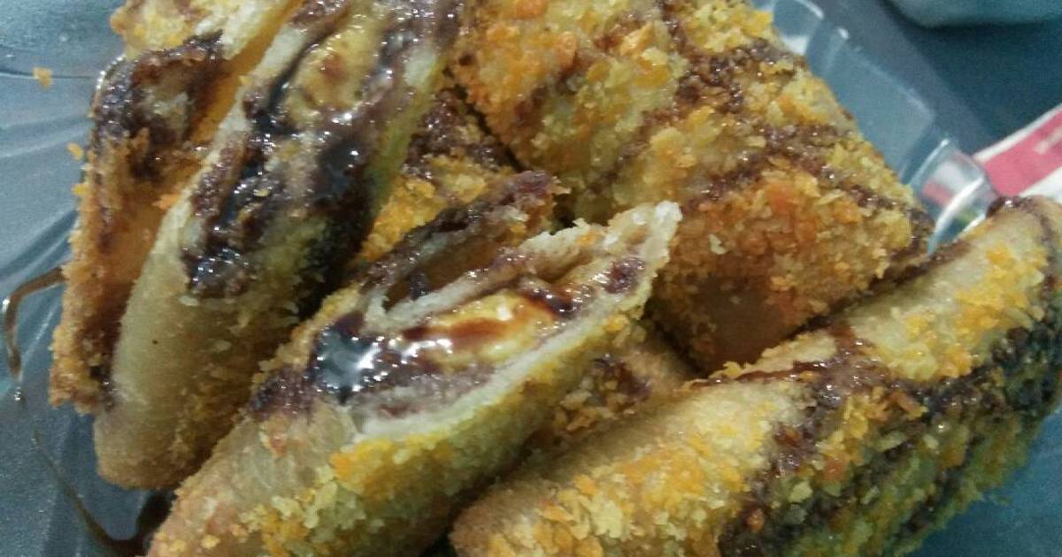 Resep Roti isi Piscok Keju oleh Puri Kristiani - Cookpad