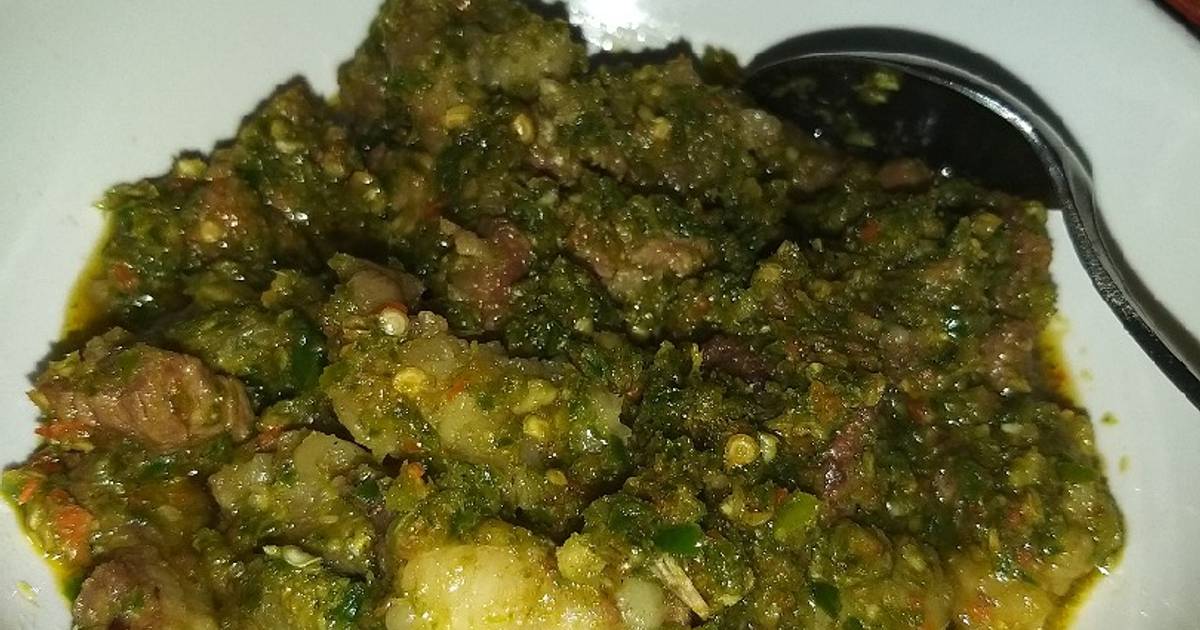 Resep Tetelan Sapi Sambal Ijo oleh Mitha Carlina - Cookpad