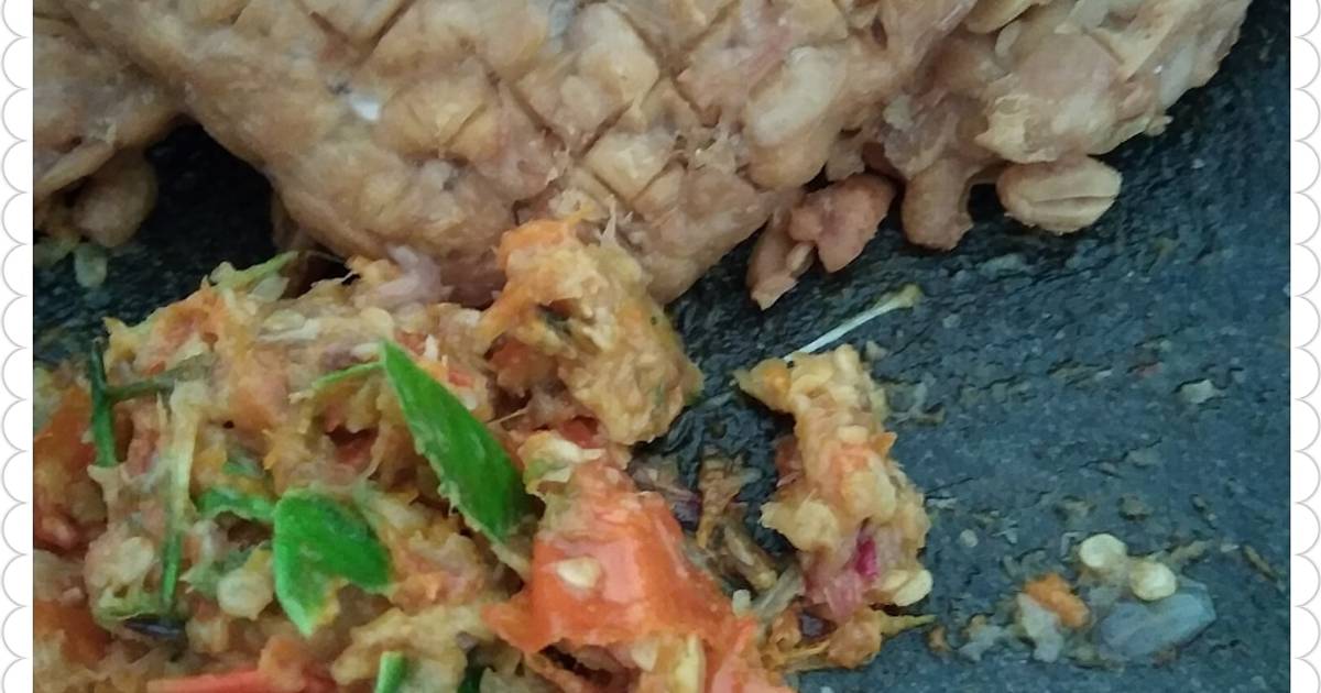 Resep Tempe garit dan sambel oleh Dapur Farra Annafia Aminu - Cookpad