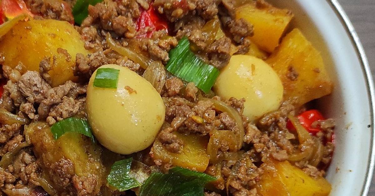 Resep Semur sapi cincang, kentang & telur puyuh oleh Nadia Santoso ...