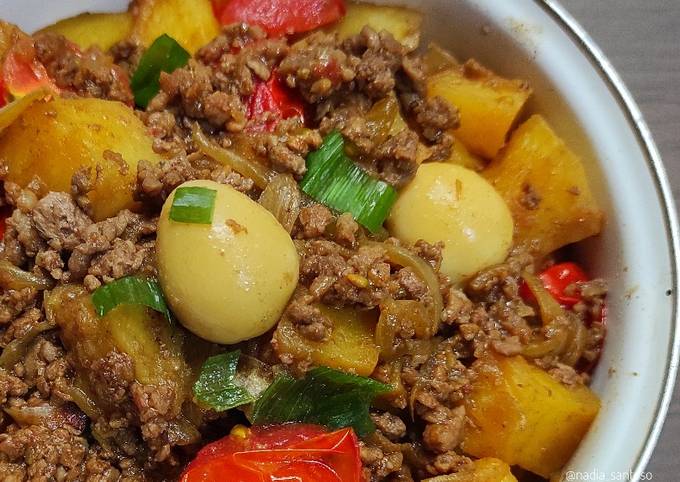 Resep Semur sapi cincang, kentang & telur puyuh oleh Nadia Santoso ...