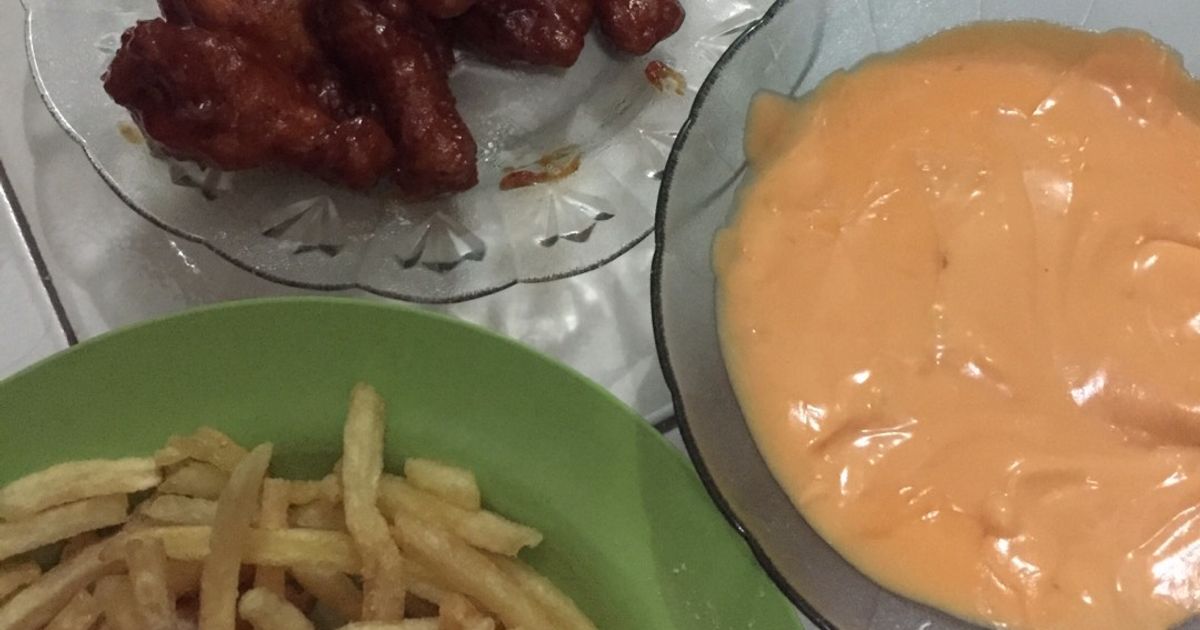 Resep Spicy Chicken + Saus Keju oleh feranovriska - Cookpad