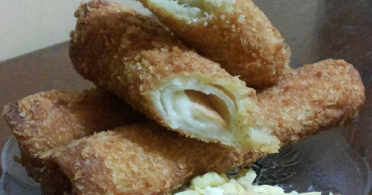Resep Fried Bread Cheese Roll - Roti Goreng oleh Uji - Cookpad