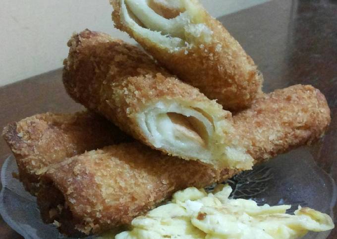 Resep Fried Bread Cheese Roll - Roti Goreng oleh Uji - Cookpad