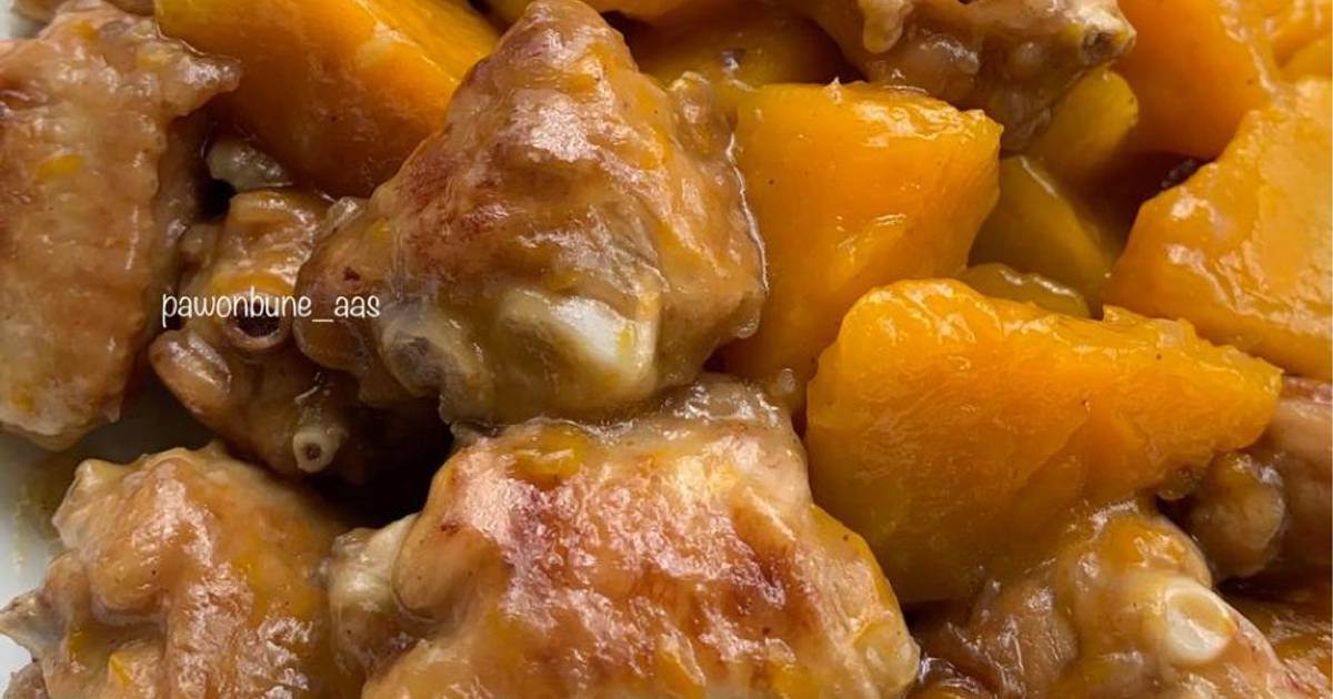 32 resep tumis labu kuning dan ayam enak dan mudah - Cookpad