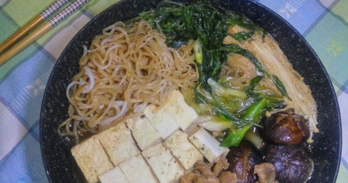 Resep daging slice tahu jamur enoki rumahan enak dan mudah - Cookpad