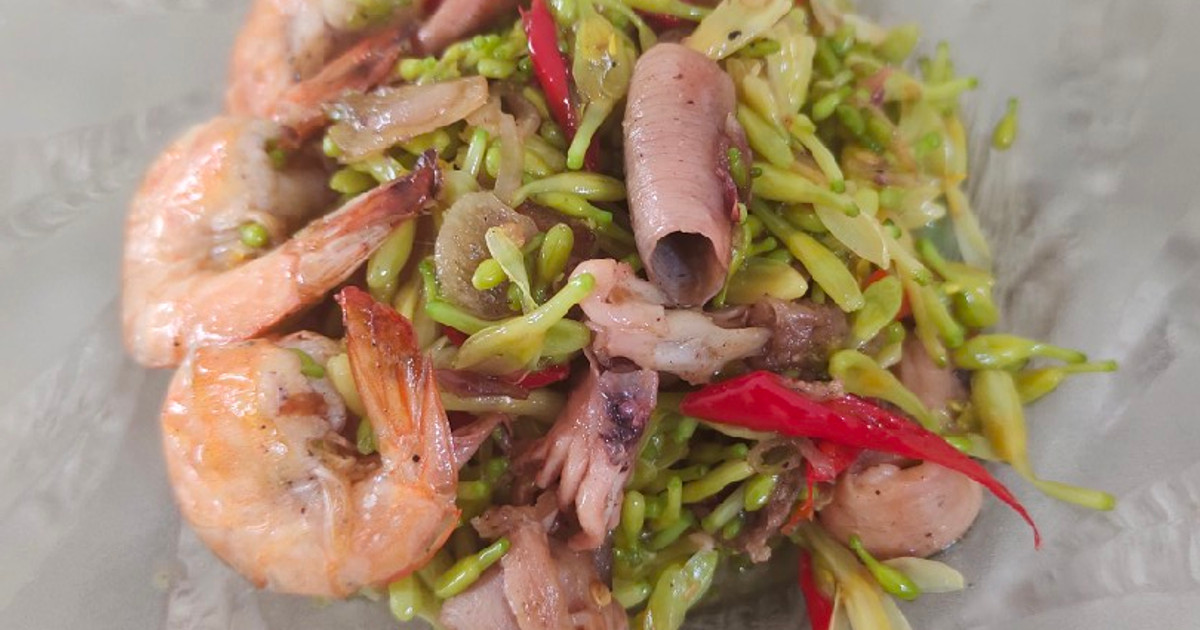 Resep Oseng Bunga Pepaya Dengan Cumi Asin Dan Udang oleh Waendyah Fufu ...