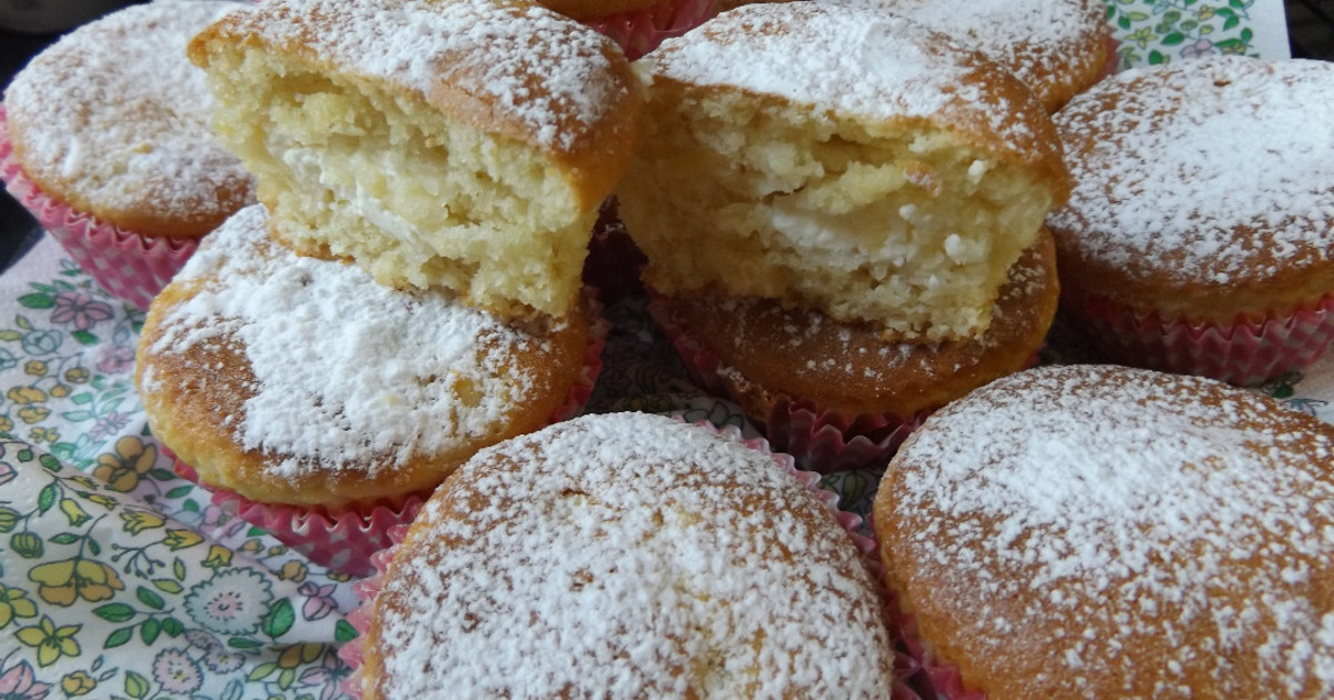 Muffins Rellenos De Manzanas Y Queso Con Amaretto (18 Unidades) Receta ...