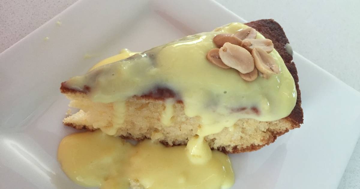 طريقة عمل كيك مع صوص الكاسترد على اصولها بطريقة سهلة وسريعة من Dima ...