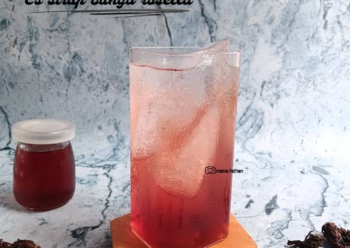 Resep Es sirup bunga rosella oleh Mama fathan - Cookpad