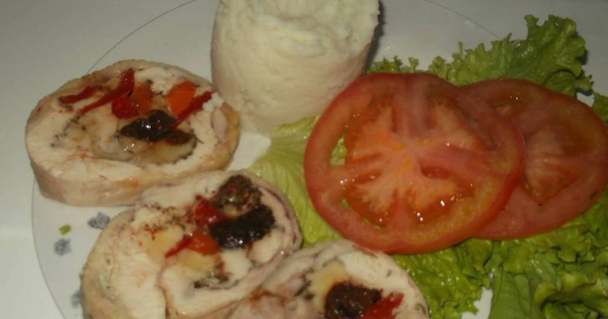 Pollo arrollado navideño Receta de marianrossi- Cookpad