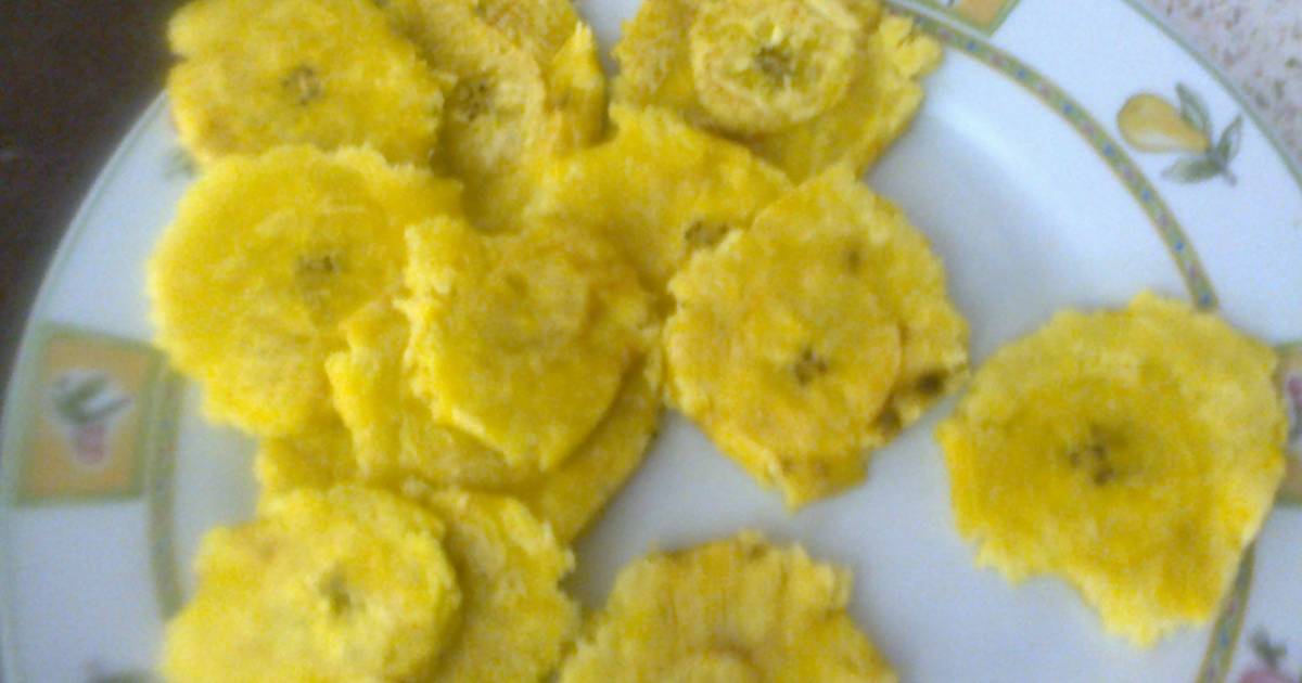 Tostones fritos Receta de adriana b- Cookpad