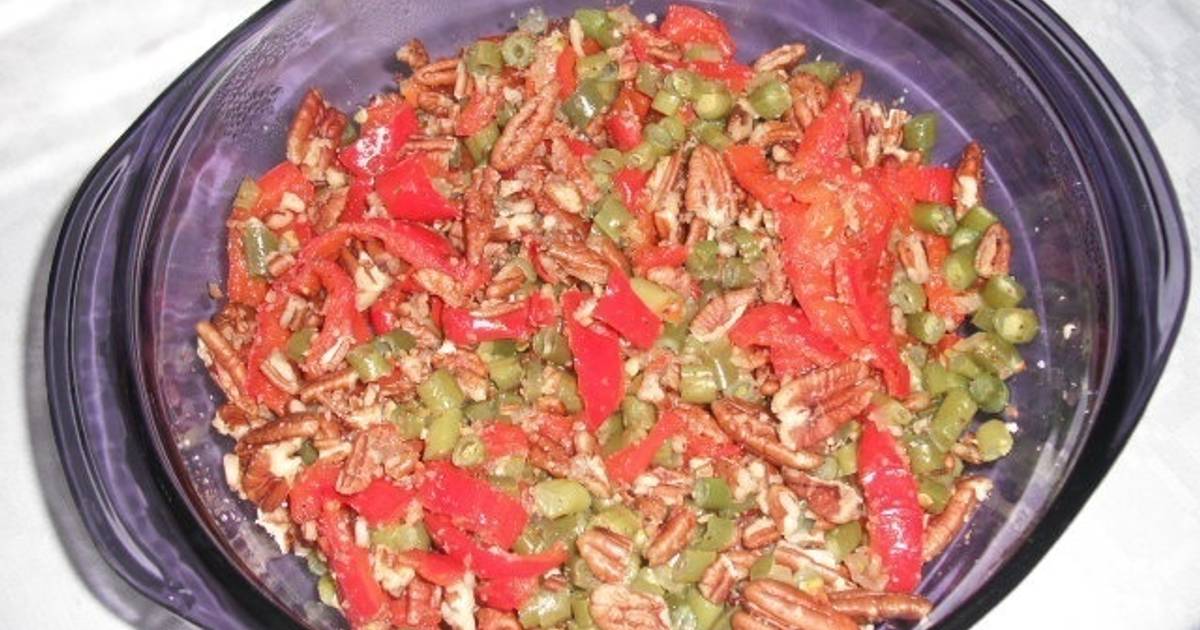 Ensalada de ejotes y pimiento rojo Receta de Gloria Emma- Cookpad