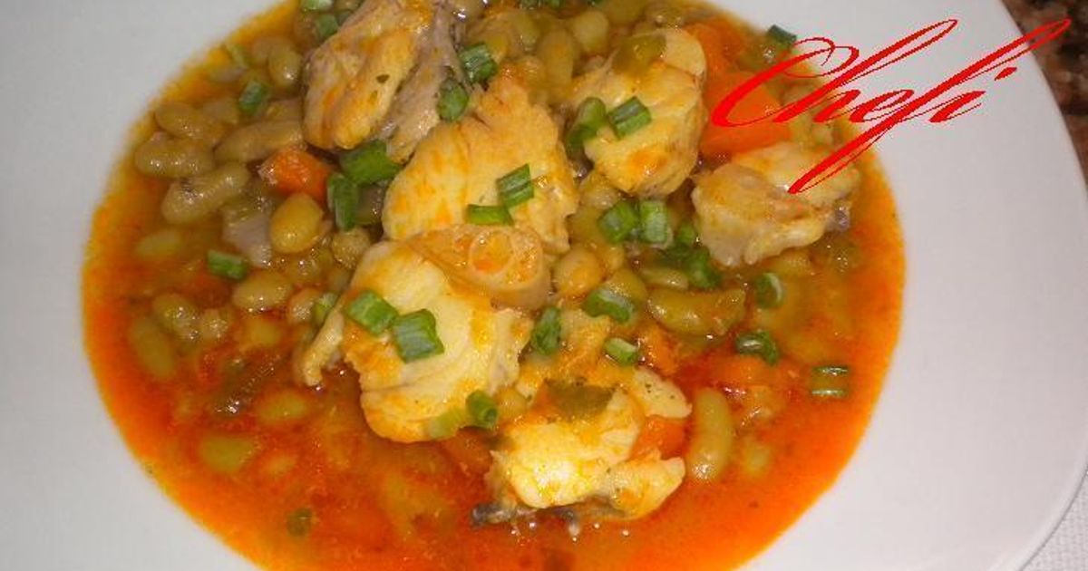 Fabes Verdines Con Rape Receta de Chefi Martinez