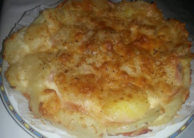 Tarta De Patatas Jamón Y Queso Receta De Encar2222 Cookpad