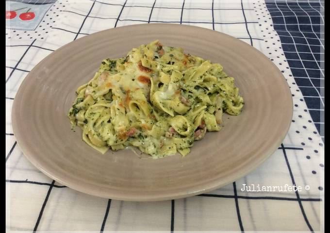 Nidos de pasta gratinados AMC Receta de julianrufete- Cookpad