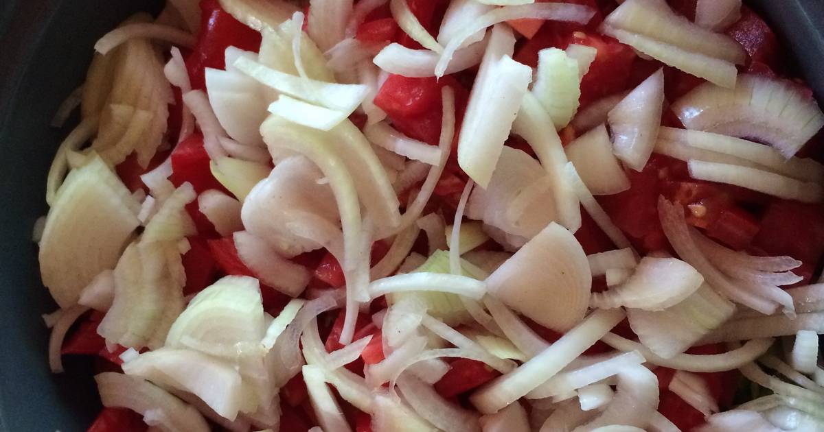 Ensalada de tomate y cebolla Receta de Vir- Cookpad