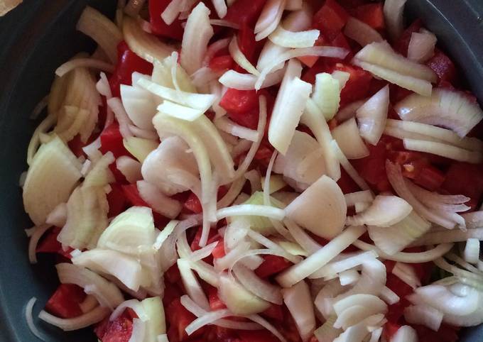 Ensalada de tomate y cebolla Receta de Vir- Cookpad