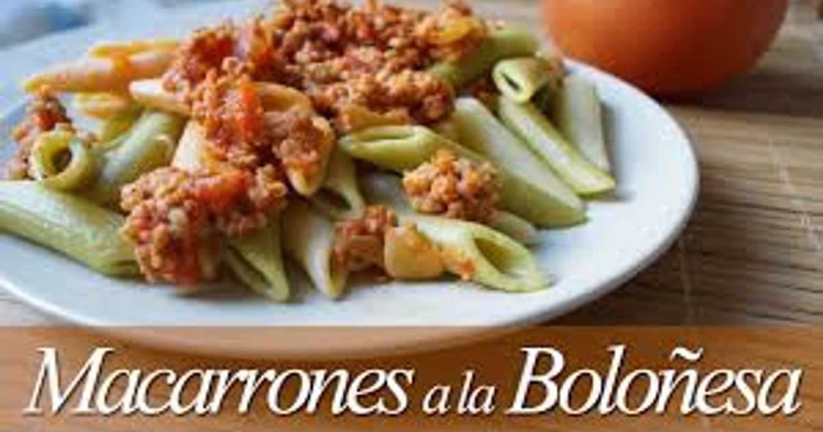 Macarrones A La Boloñesa Receta de kikodinoblog- Cookpad