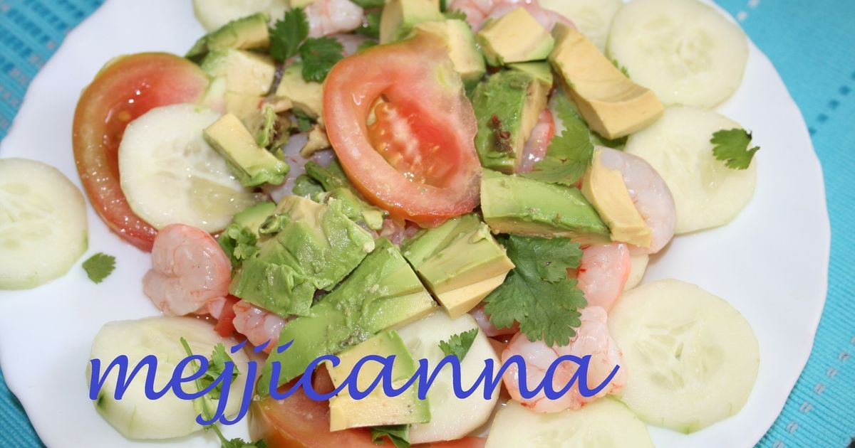 ensalada aguacate gambas - 95 recetas caseras- Cookpad