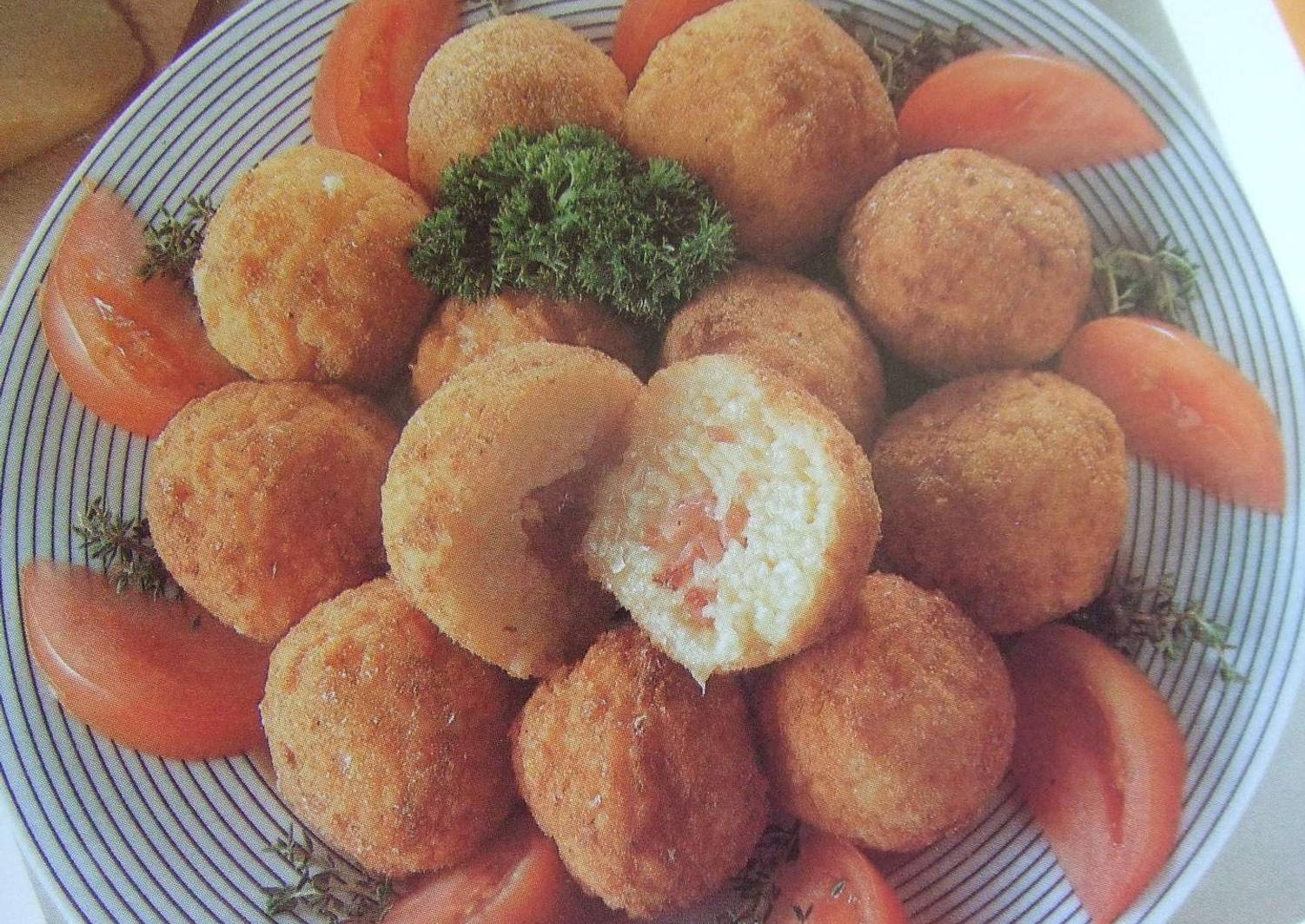 Bolas de arroz rellenas Receta de Cuqui Bastida- Cookpad