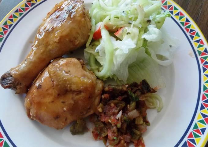 Pollo enmieladito Receta de lenny- Cookpad