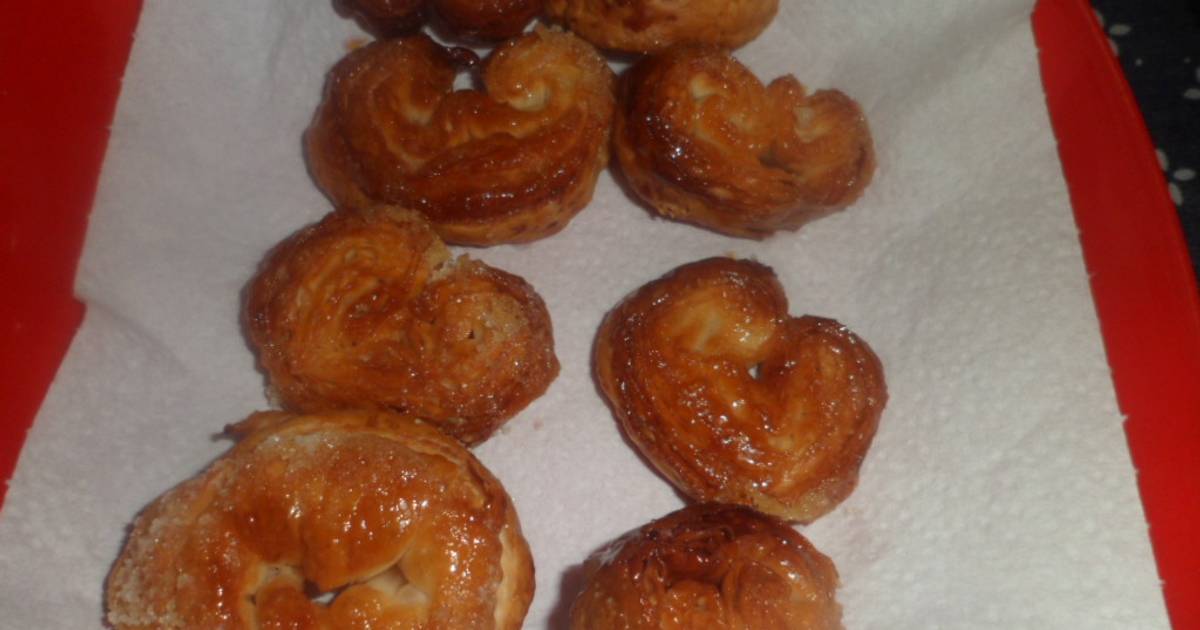 Palmeras hojaldre - 60 recetas caseras- Cookpad