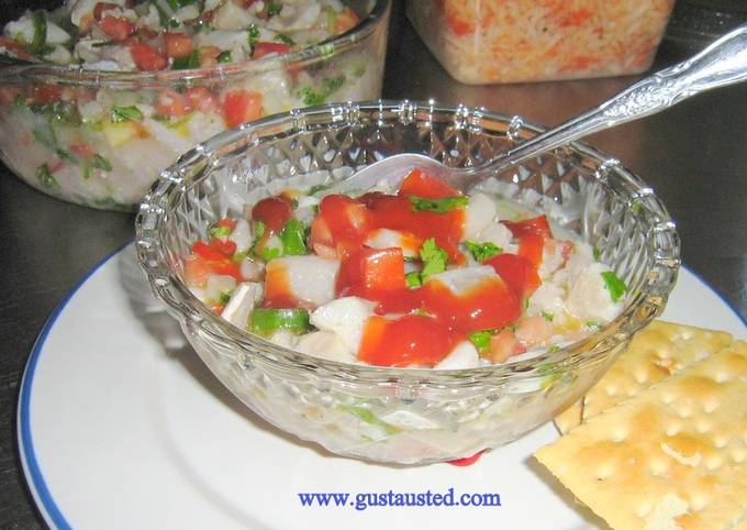 Ceviche de pescado mexicano Receta de ¿Gusta Usted? - Cookpad