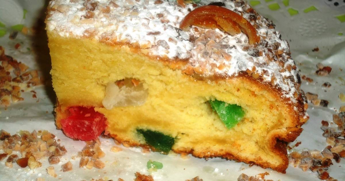 Bizcocho de vainilla con fruta confitada Receta de carme castillo- Cookpad