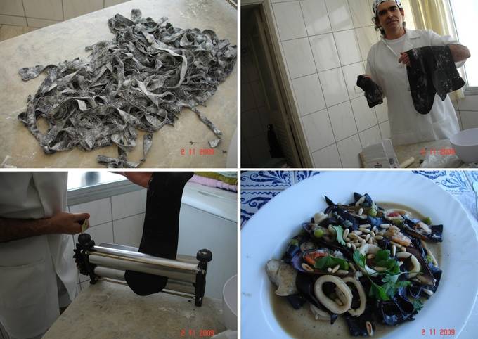 Pasta negra o en tinta Receta de Paco Ortolá- Cookpad