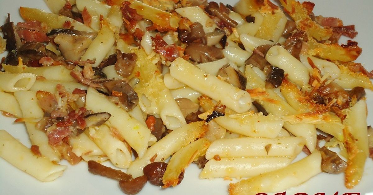 Macarrones Con Setas Al Queso Receta de carme castillo- Cookpad