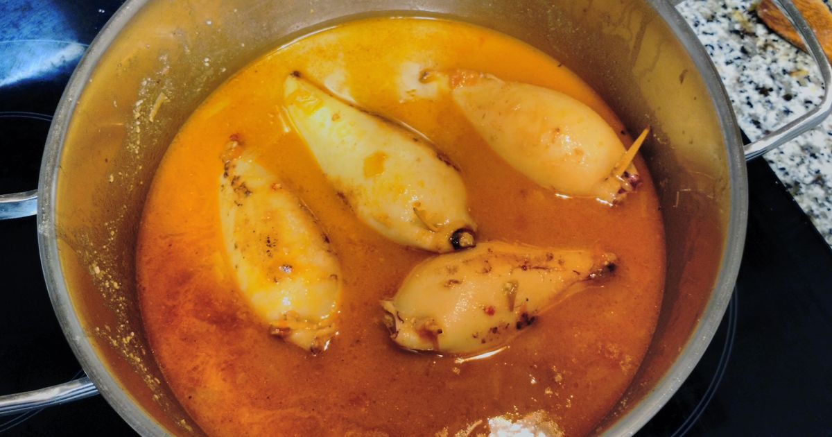 Calamares Rellenos Con Latas. Receta de tinitorrr- Cookpad