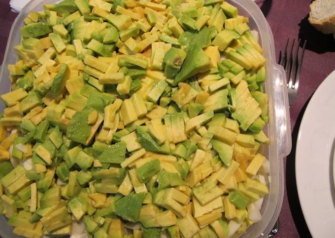 Ensalada de lechuga, palmitos, manzana y palta Receta de Yabiana- Cookpad