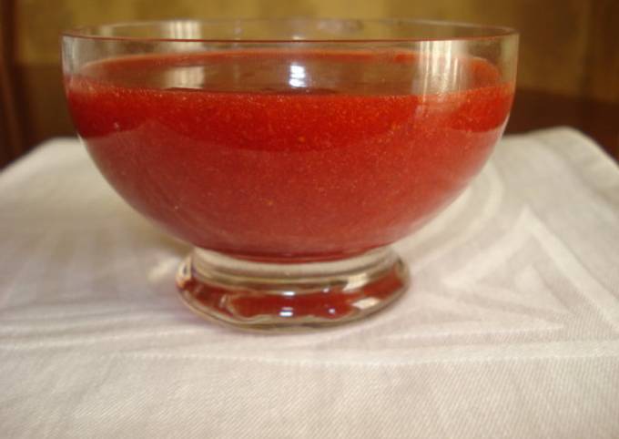 Salsa de fresas argentina Receta de Gabriela Diez- Cookpad