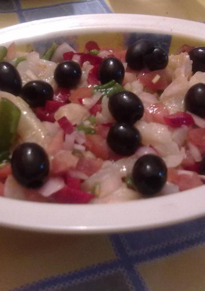 Esqueixada de bacalao casero Receta de esther- Cookpad