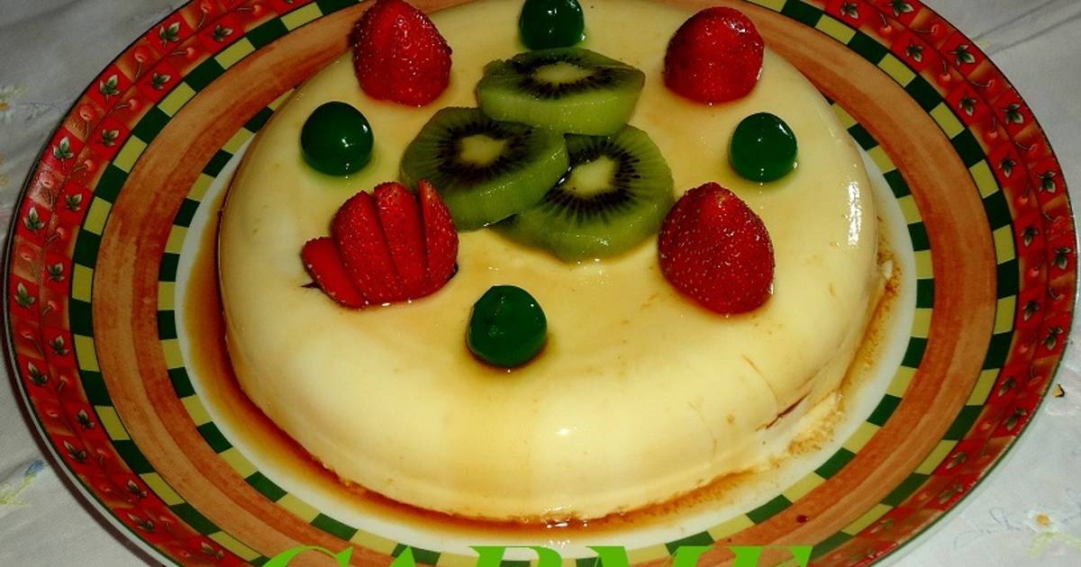 Pastel de requesón y frutas Receta de carme castillo- Cookpad