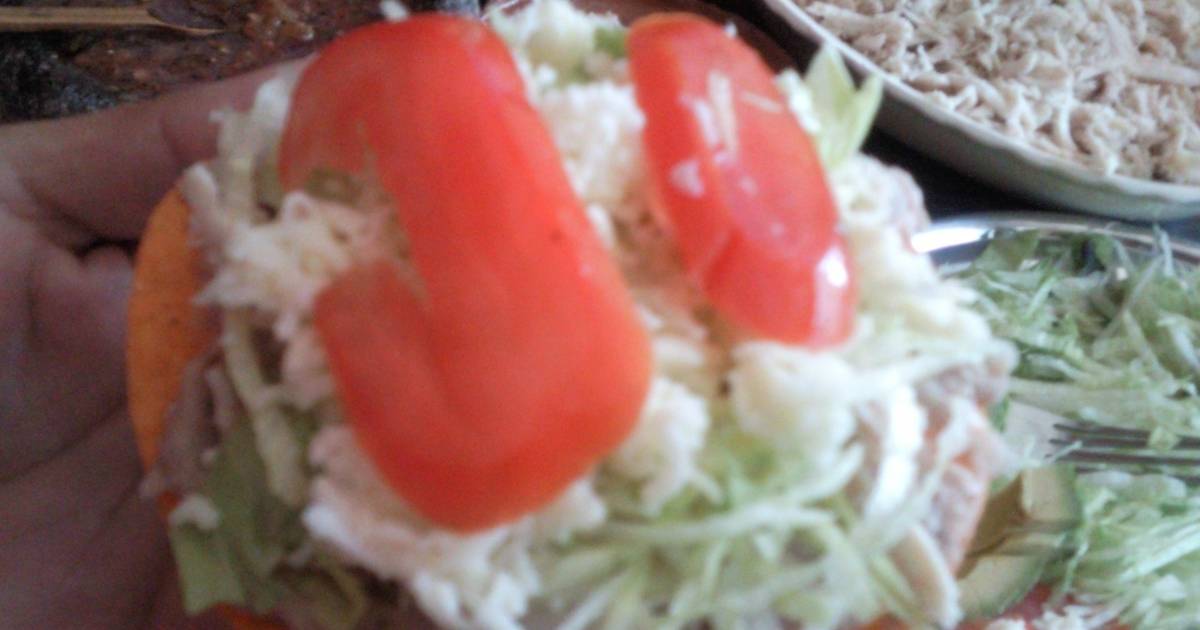 Tostadas de pollo Receta de lenny- Cookpad